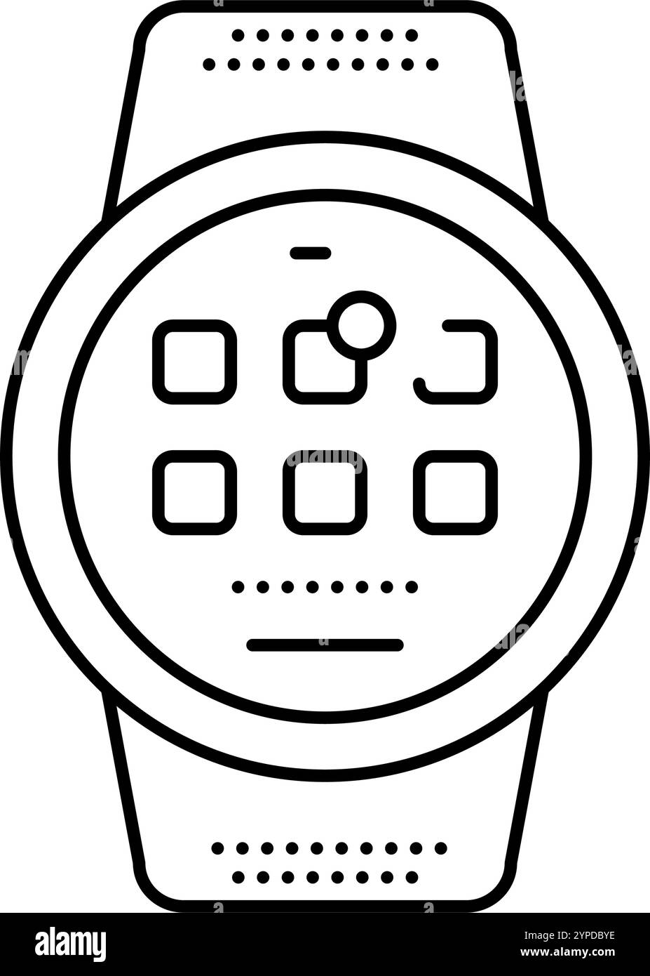 smart device tech enthusiast line icon vector illustration Stock Vector ...