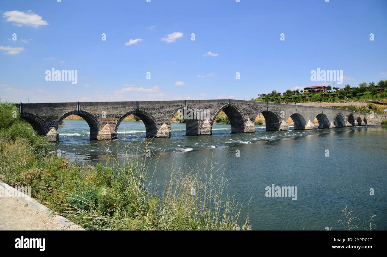 The Historical Murat Bridge, located in Mus, Turkey, was built during ...