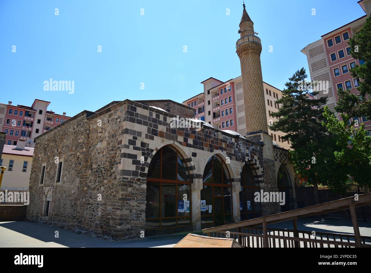 The Grand Mosque, located in Mus, Turkey, was built in the 14th century ...