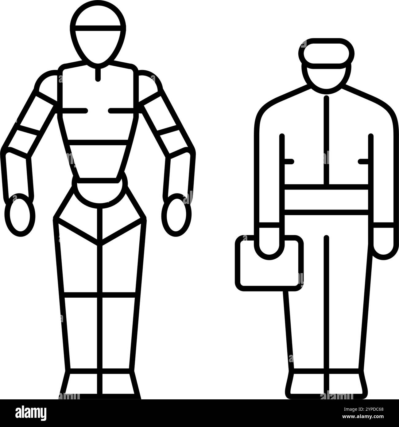 robotics tech enthusiast line icon vector. robotics tech enthusiast ...