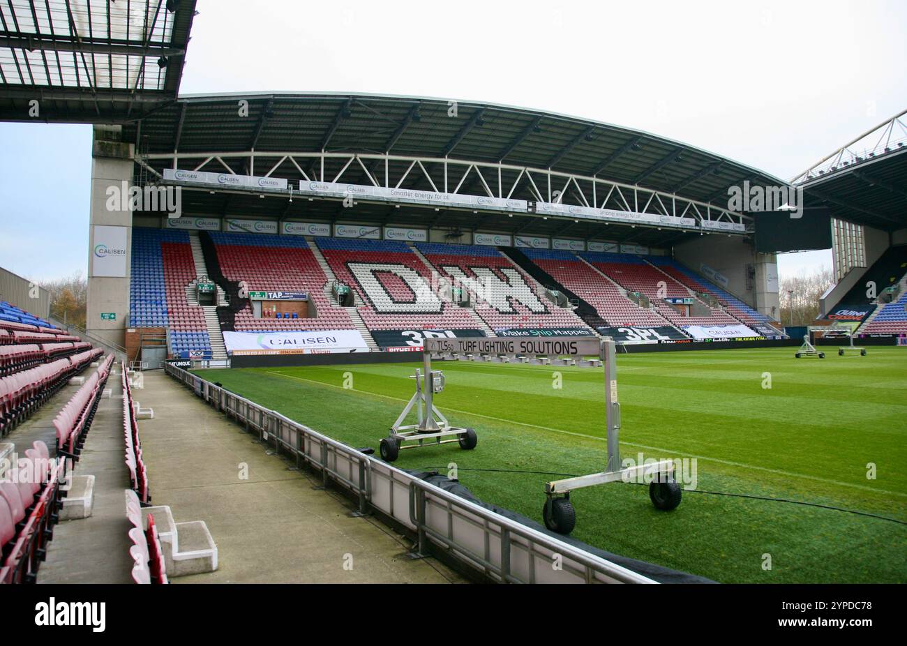 The Brick Community Stadium in Wigan, United Kingdom, Europe Stock ...