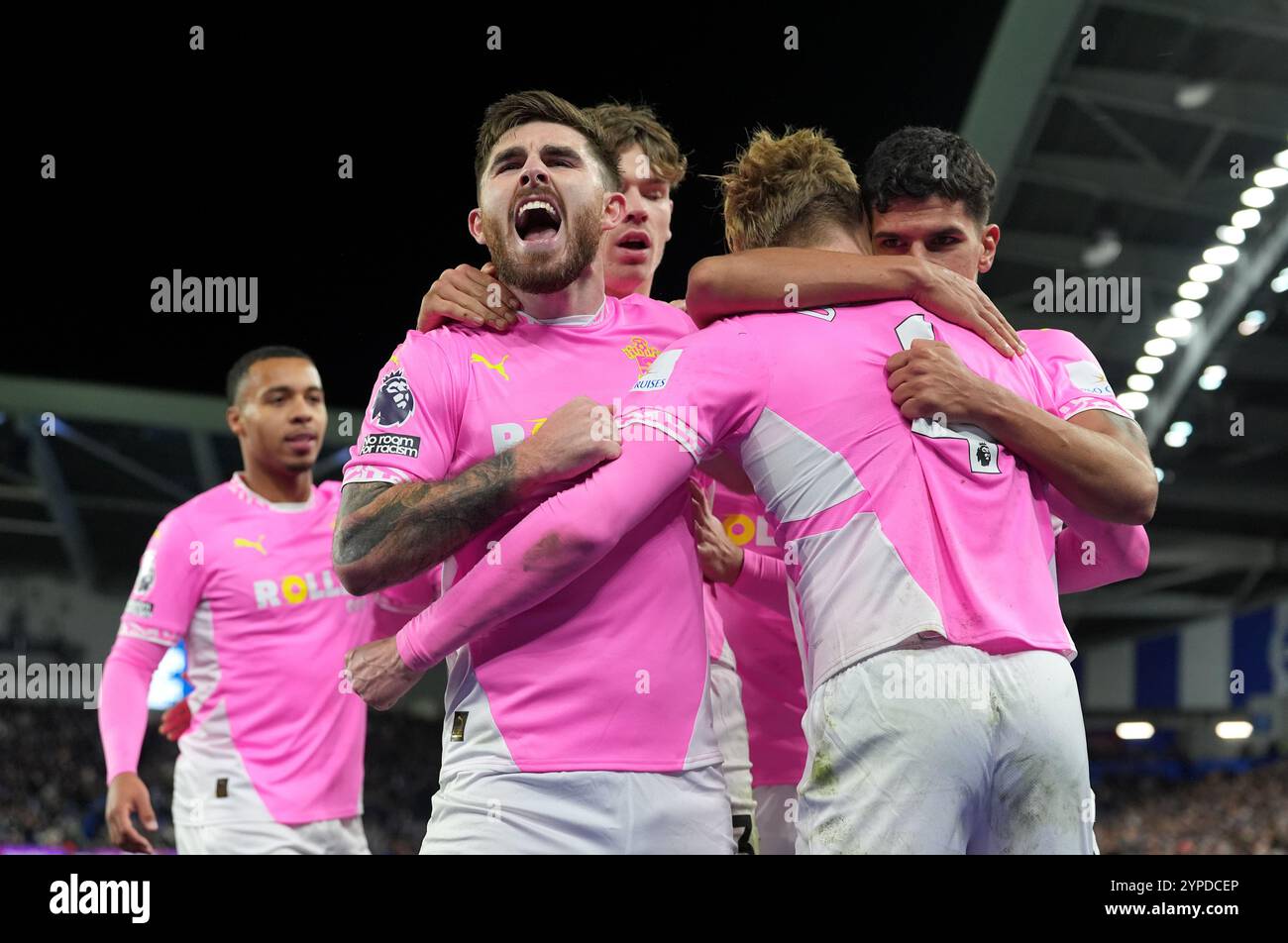 Southampton's Flynn Downes celebrates scoring their side's first goal ...