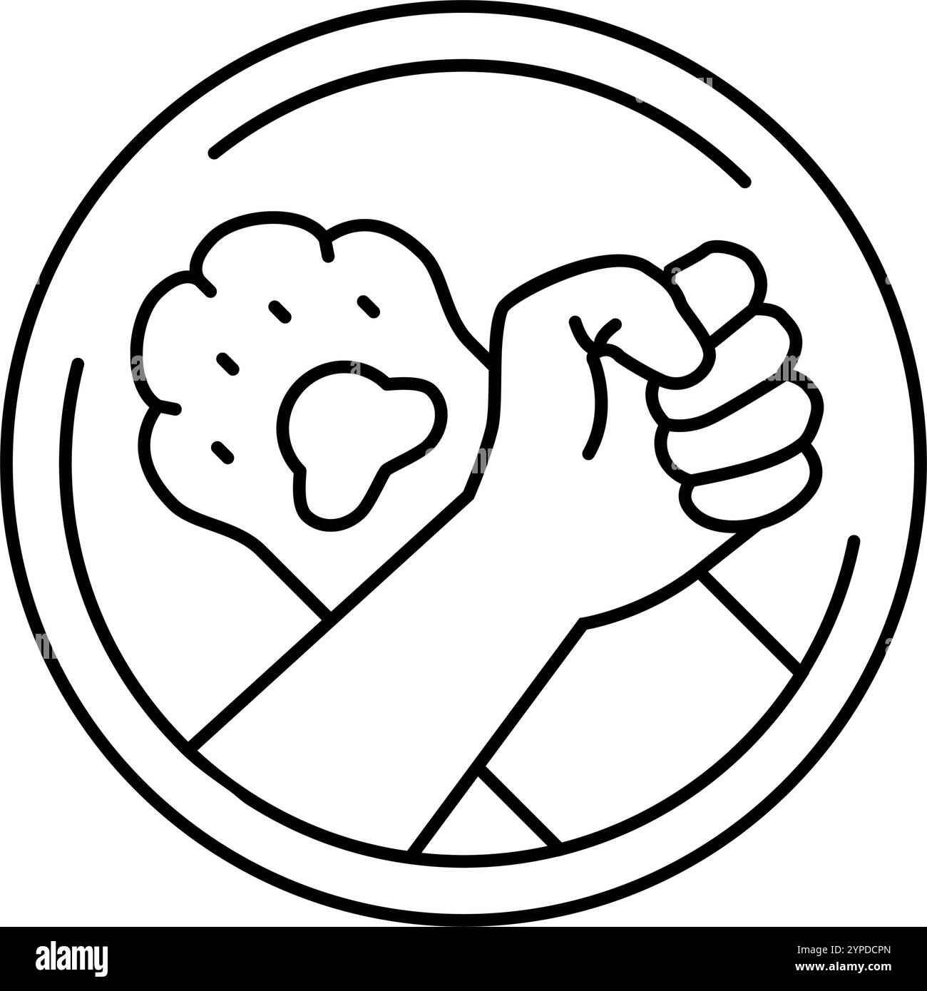 animal liberation vegan food line icon vector. animal liberation vegan ...