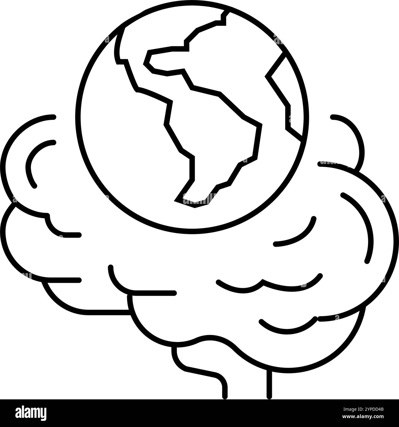 environmental consciousness vegan line icon vector illustration Stock ...