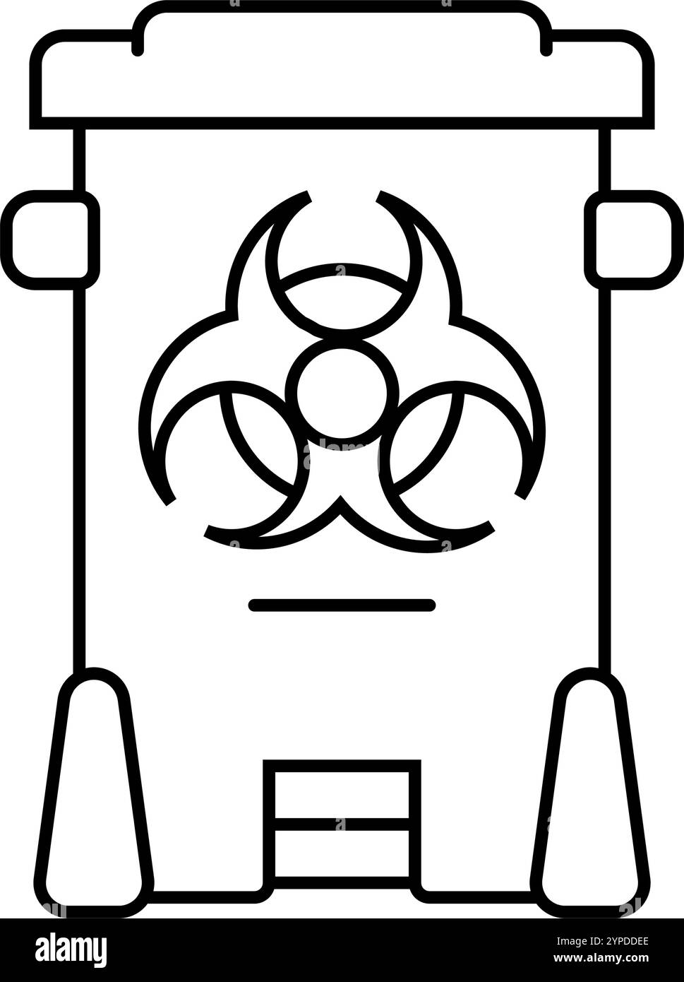 hazardous waste sorting line icon vector illustration Stock Vector ...