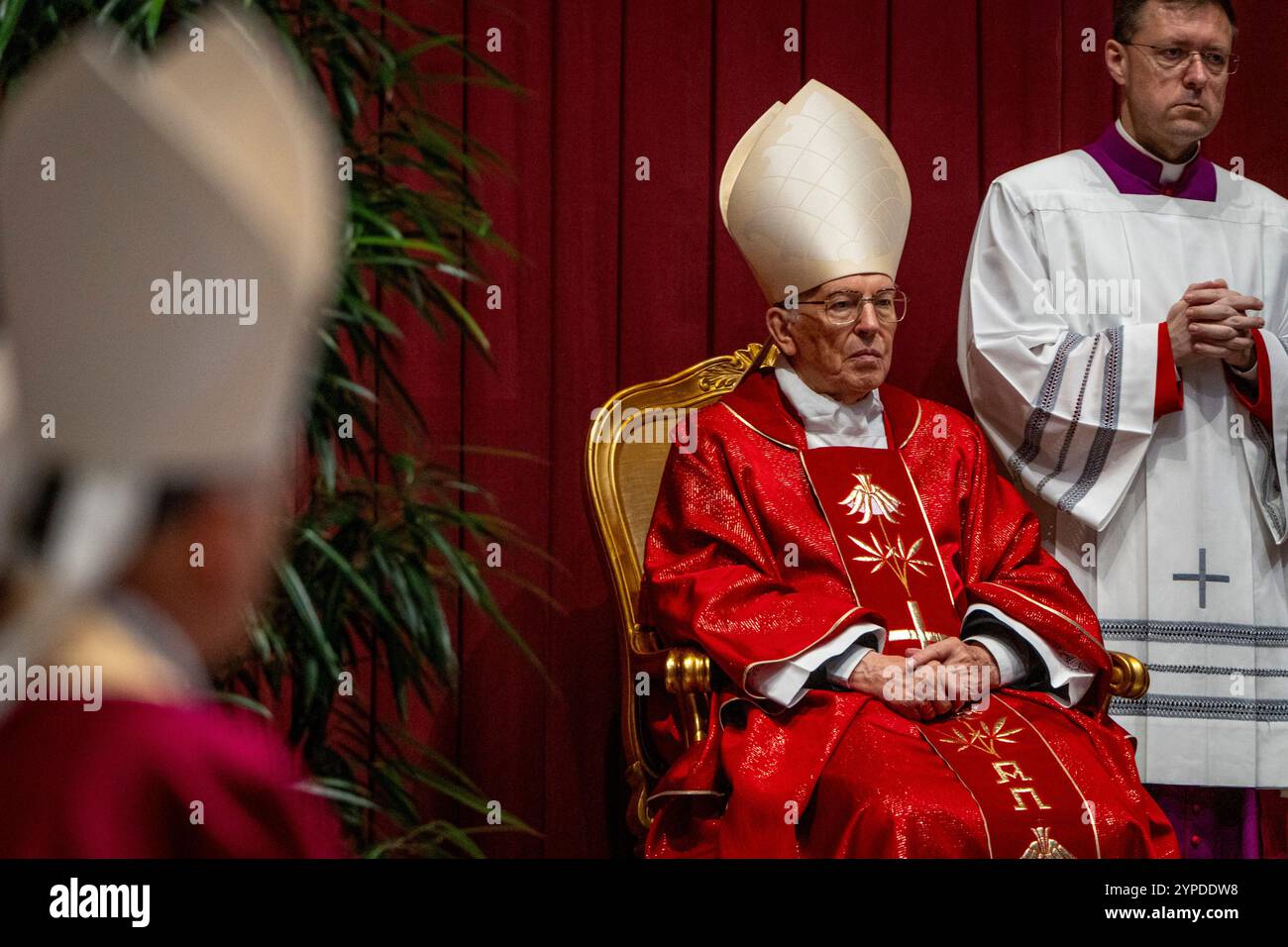 Cardinal Giovanni Battista Re presides over the funeral for late ...
