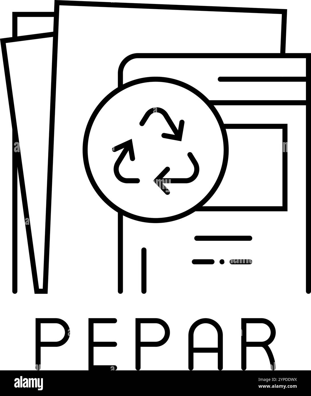 glass recycling waste sorting line icon vector illustration Stock ...