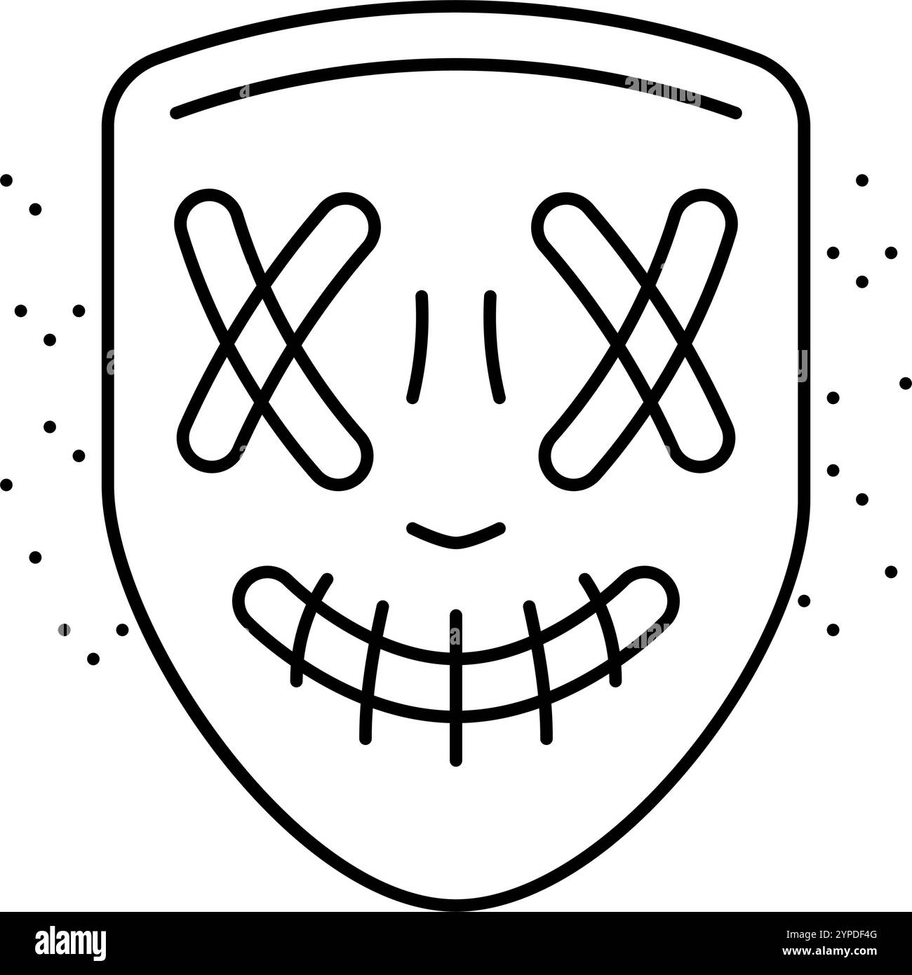 Virtual Reality Gear Cyberpunk Line Icon Vector Illustration Stock Vector Image And Art Alamy