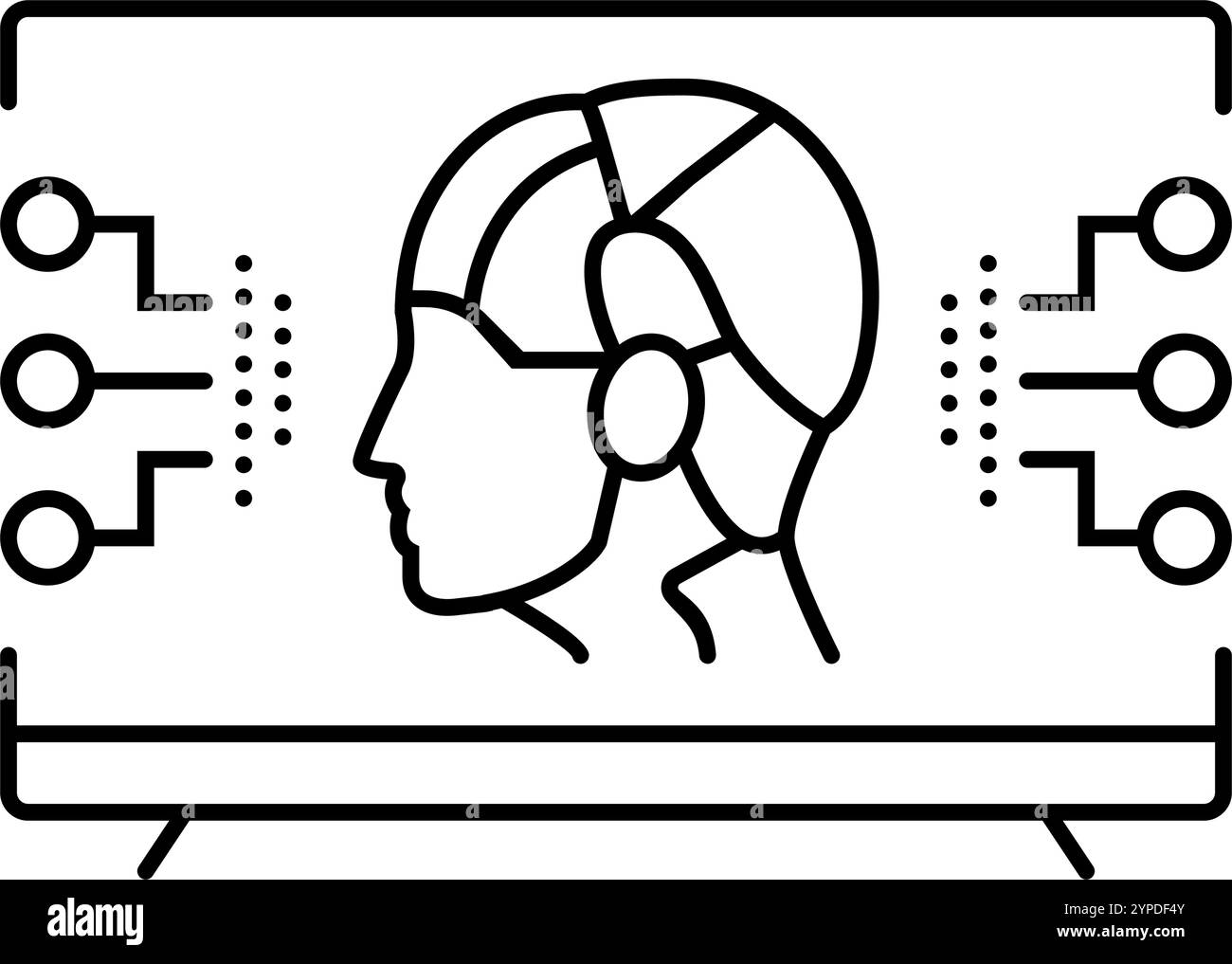 cyberpunk movie line icon vector illustration Stock Vector Image & Art ...