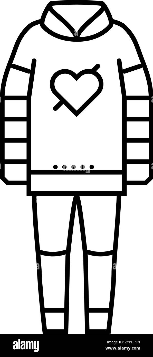 emo fashion line icon vector illustration Stock Vector Image & Art - Alamy