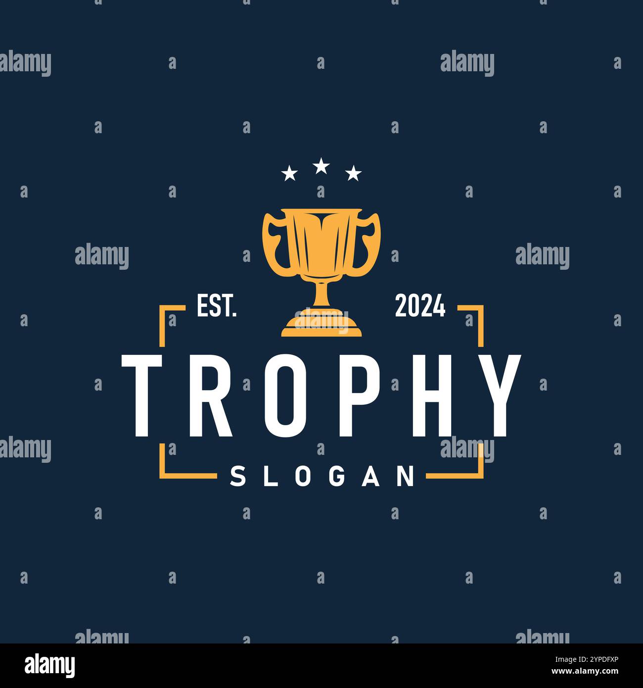 Trophy Logo, Sports Tournament Championship Cup Design. Minimalist ...