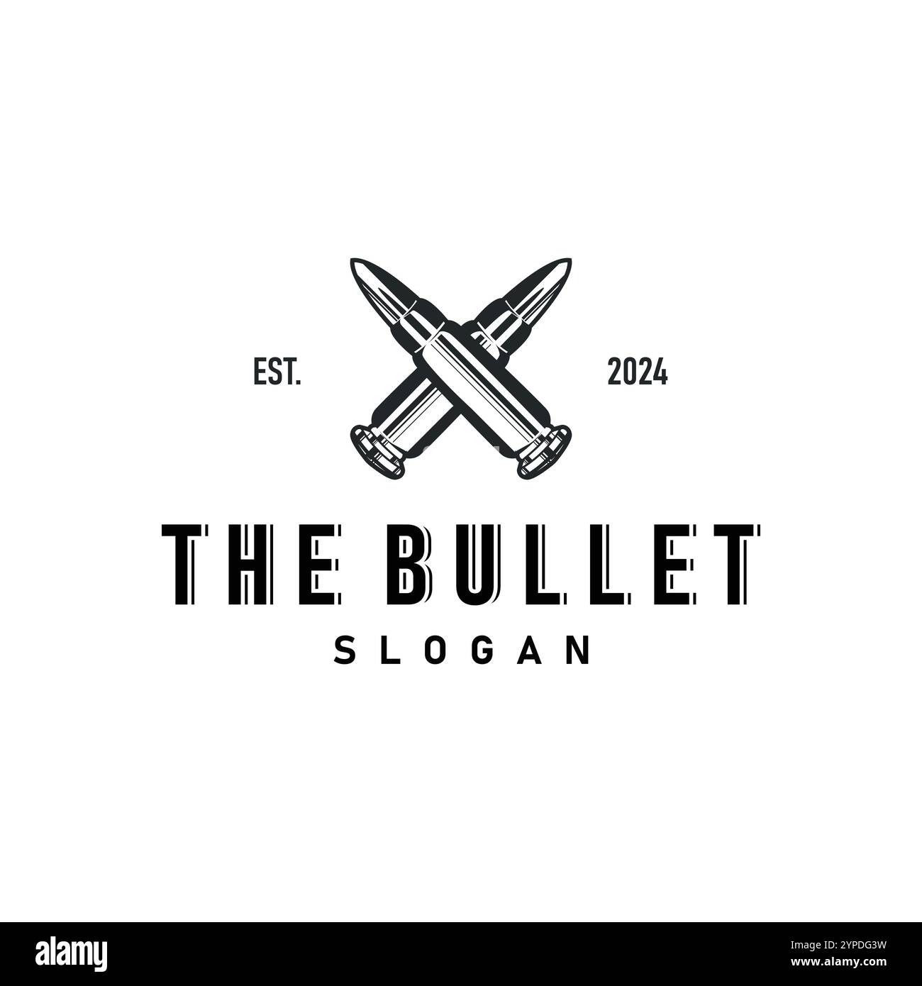 simple vintage retro design ammunition bullet logo template ... simple vintage retro design ammunition bullet logo template ...