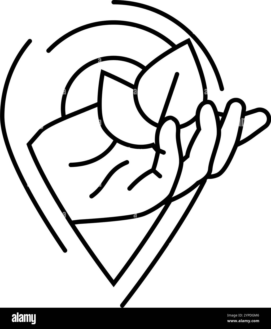 local product farmer line icon vector illustration Stock Vector Image ...