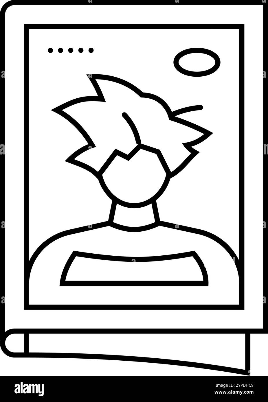 manga kawaii line icon vector illustration Stock Vector Image & Art - Alamy