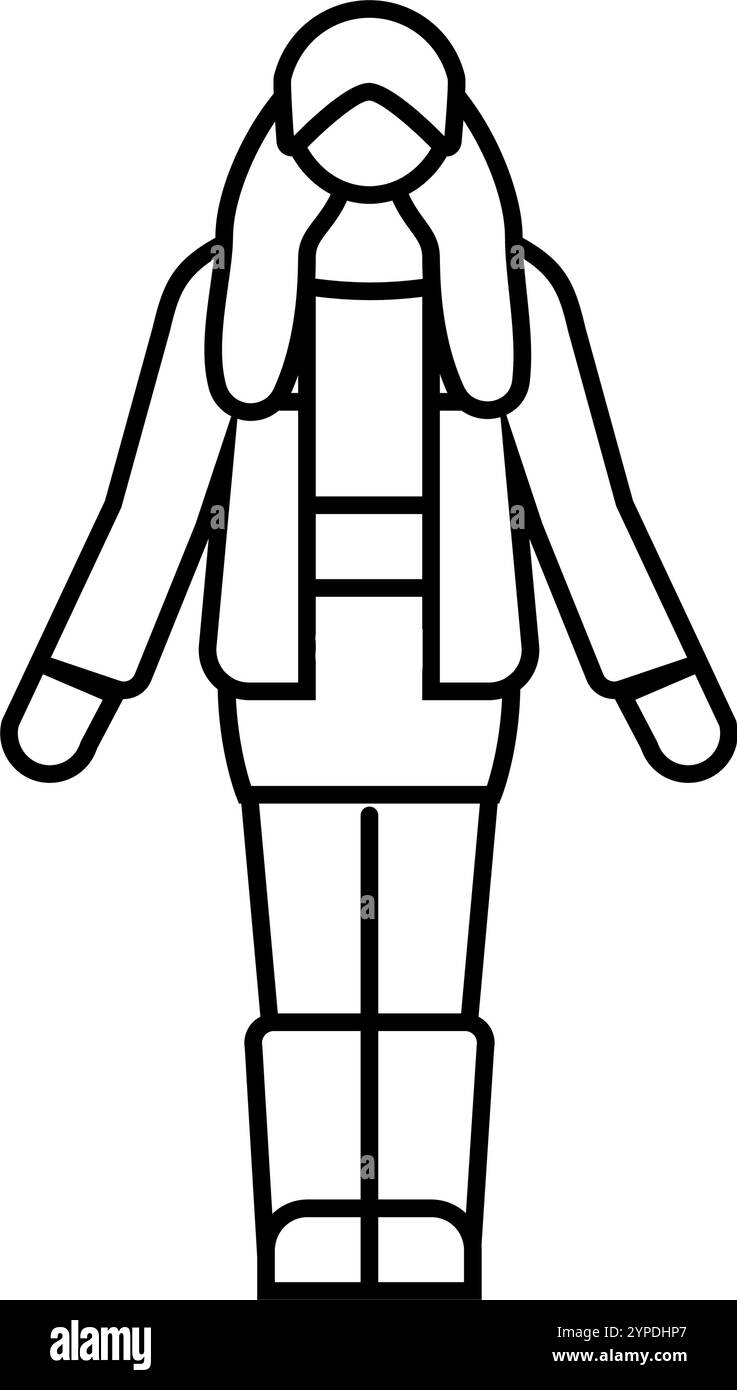 gyaru fashion line icon vector illustration Stock Vector Image & Art ...