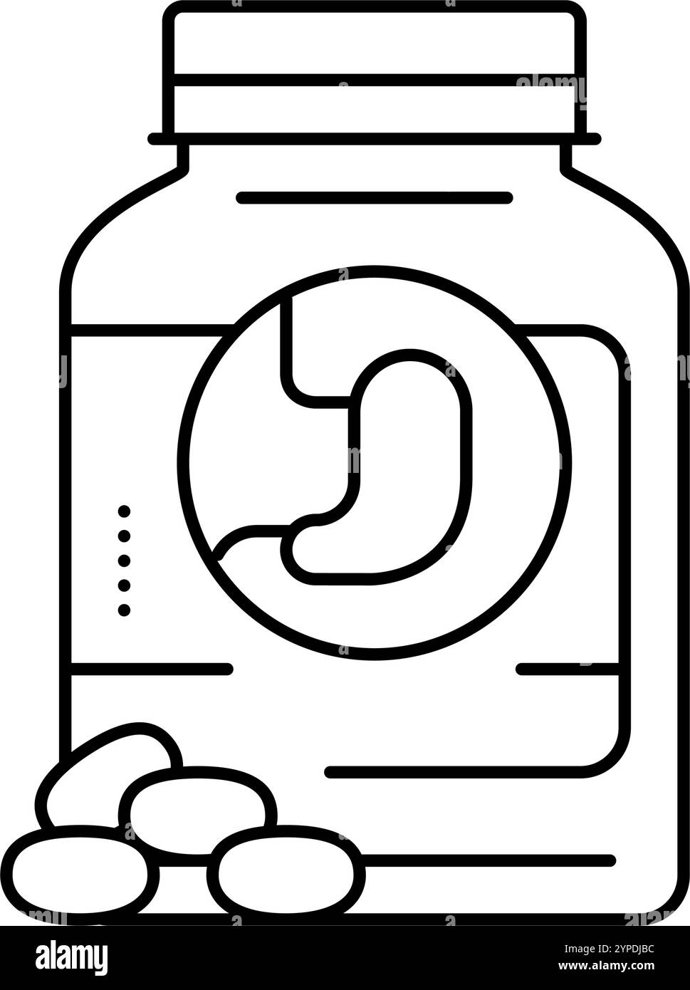 antacids medicines pharmacy line icon vector illustration Stock Vector ...