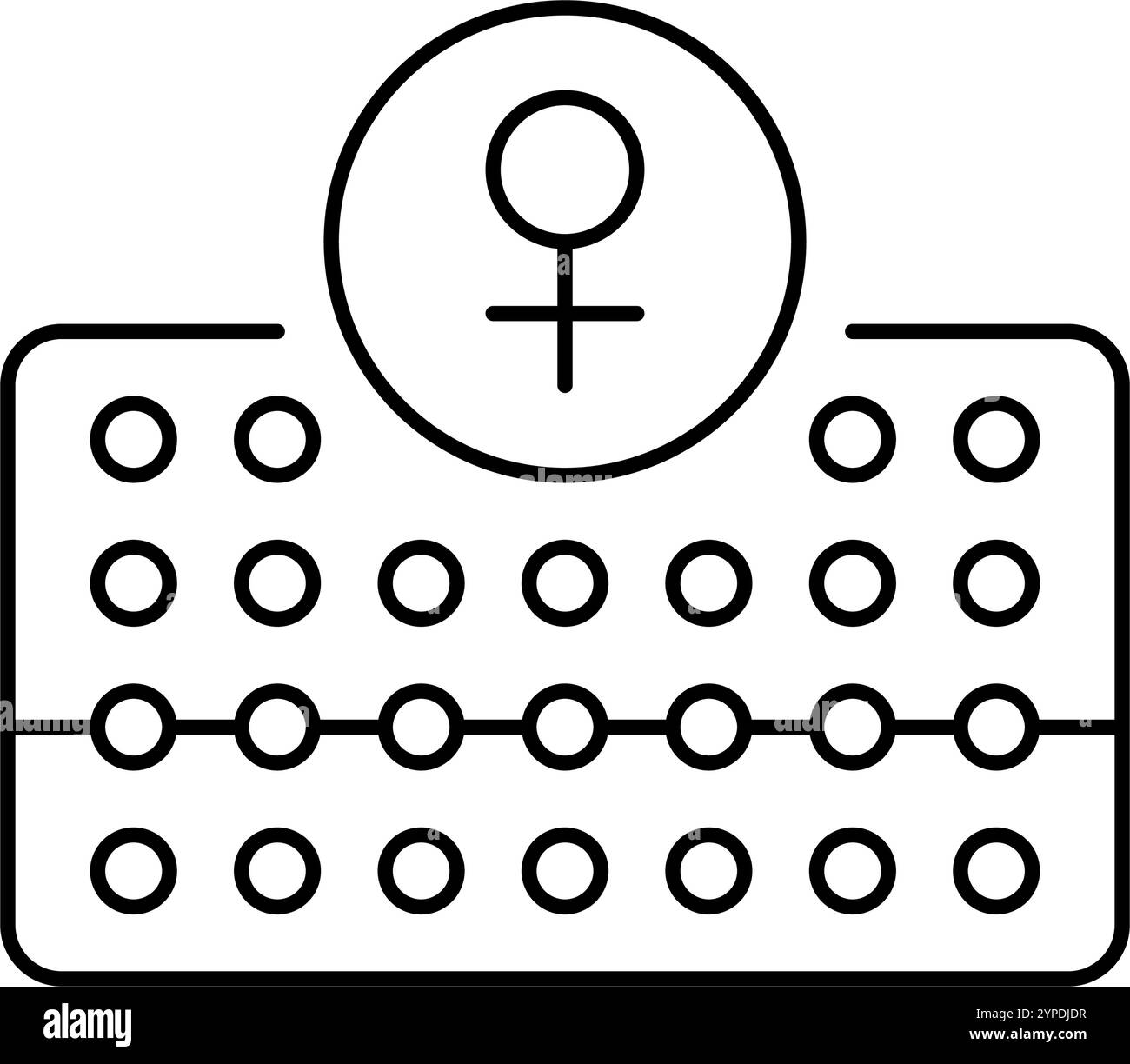 hormones medicines pharmacy line icon vector illustration Stock Vector ...