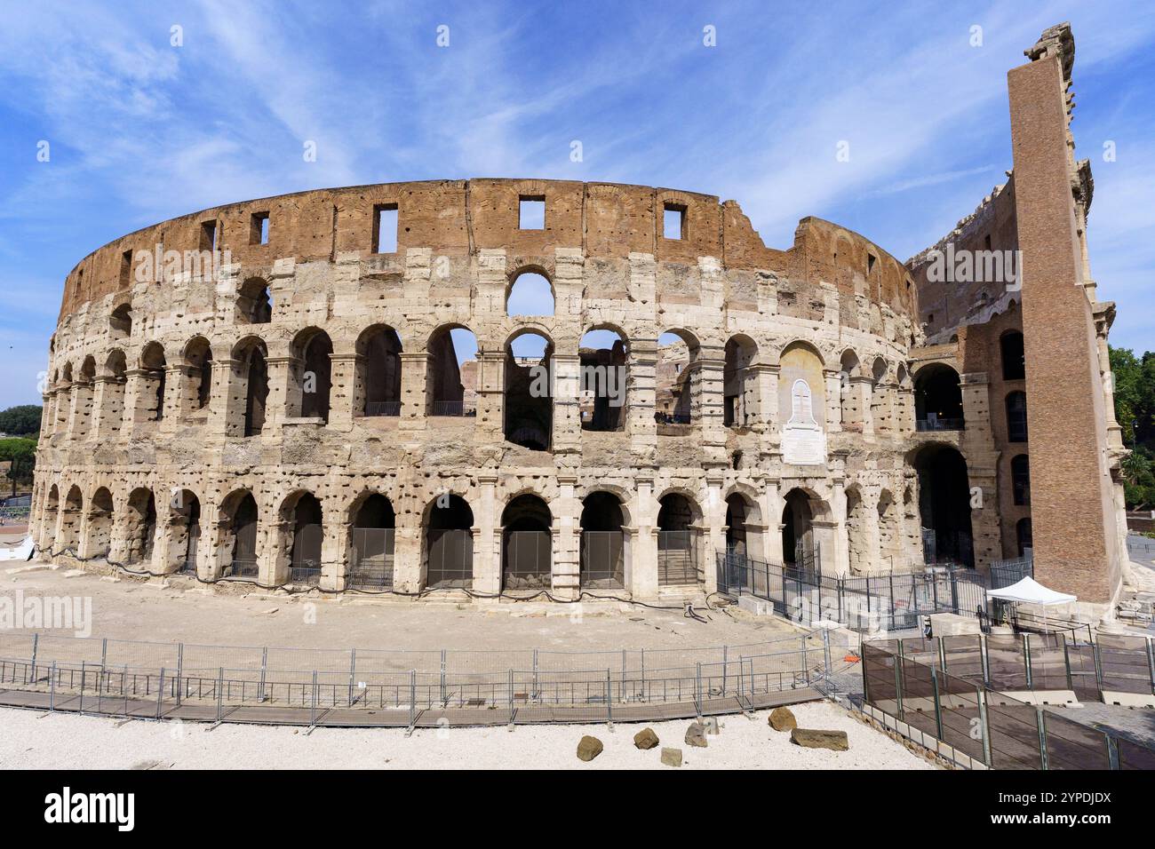 The great Roman Colosseum also known as the Flavian Amphitheater in ...