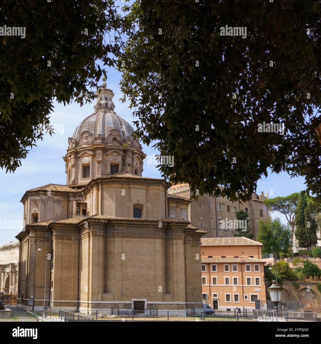 View on Forum Romanum (Forum Magnum) and temple of romulus the ancient ...