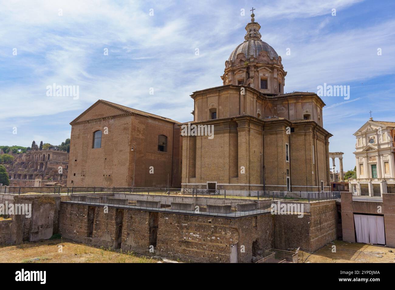 View on Forum Romanum (Forum Magnum) and temple of romulus the ancient ...