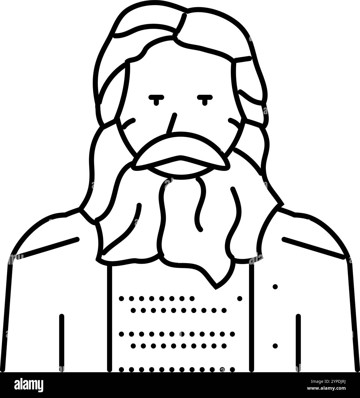 old man line icon vector illustration Stock Vector Image & Art - Alamy