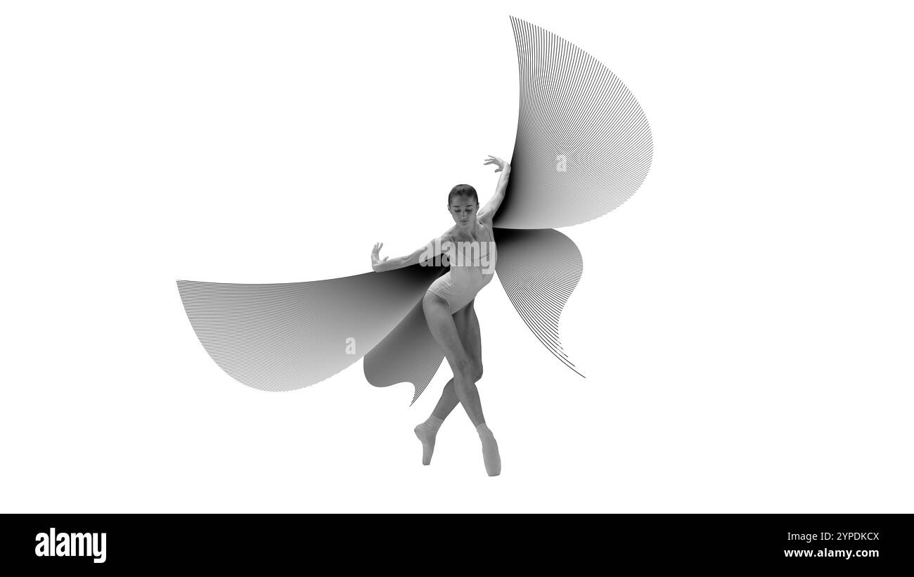 Contemporary art collage dancer Black and White Stock Photos & Images ...