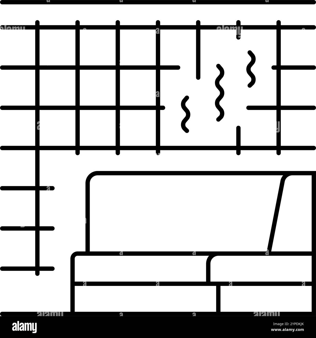 steam room line icon vector. steam room sign. isolated contour symbol ...