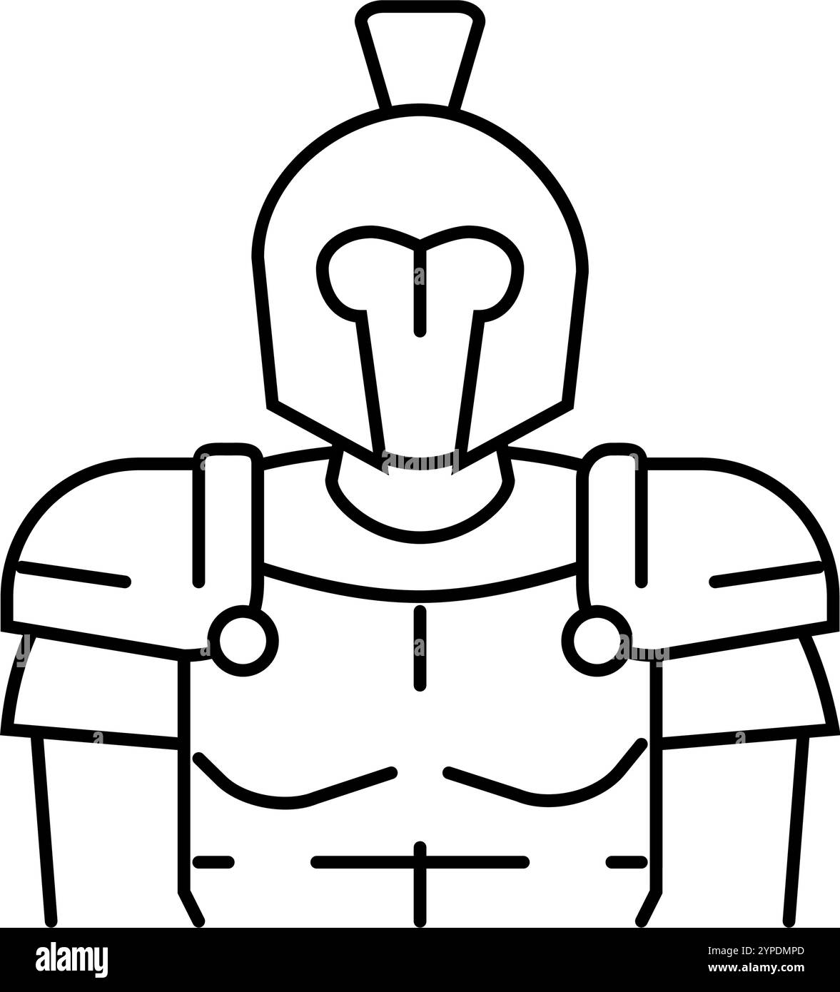gladiator soldier roman greek line icon vector illustration Stock ...