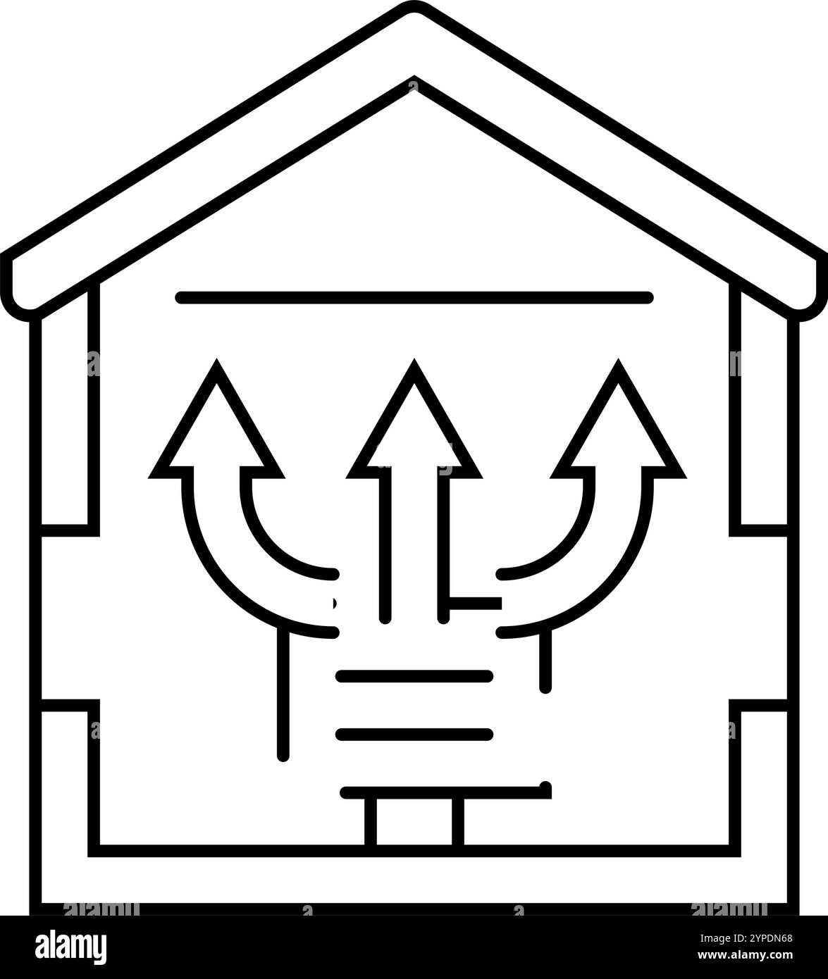 supply air ventilation line icon vector illustration Stock Vector Image ...