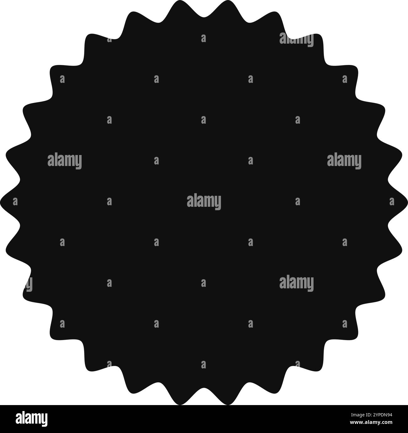 Black sunburst or starburst shape with jagged edges creating a dynamic ...