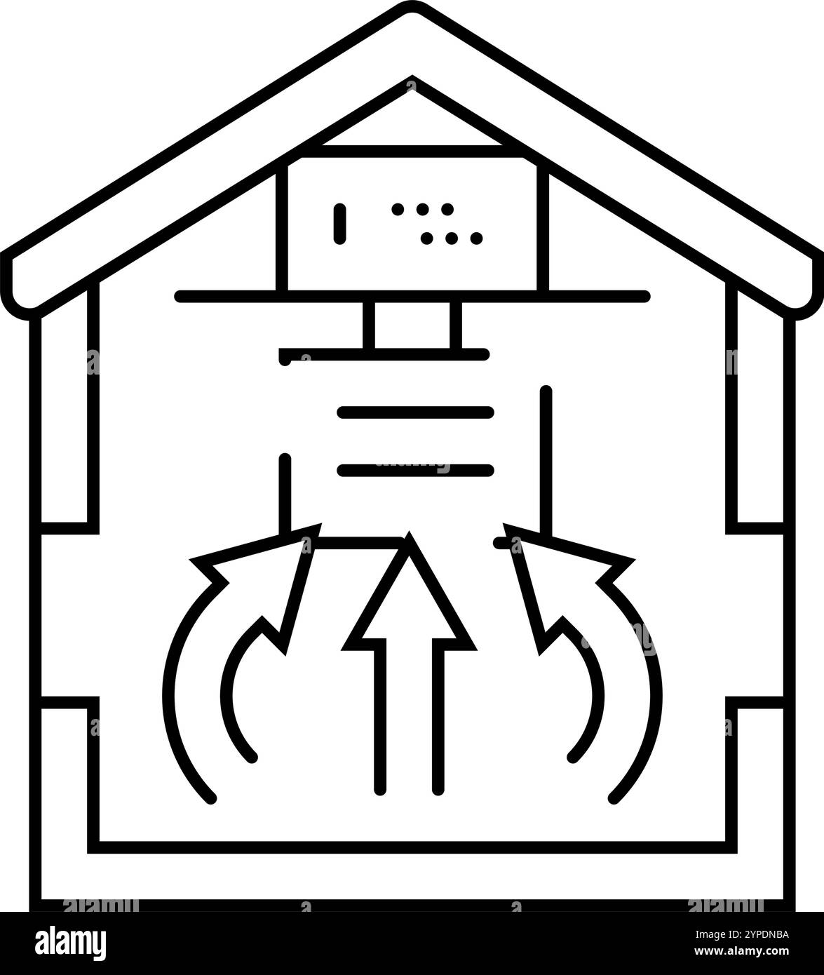 return air ventilation line icon vector illustration Stock Vector Image ...