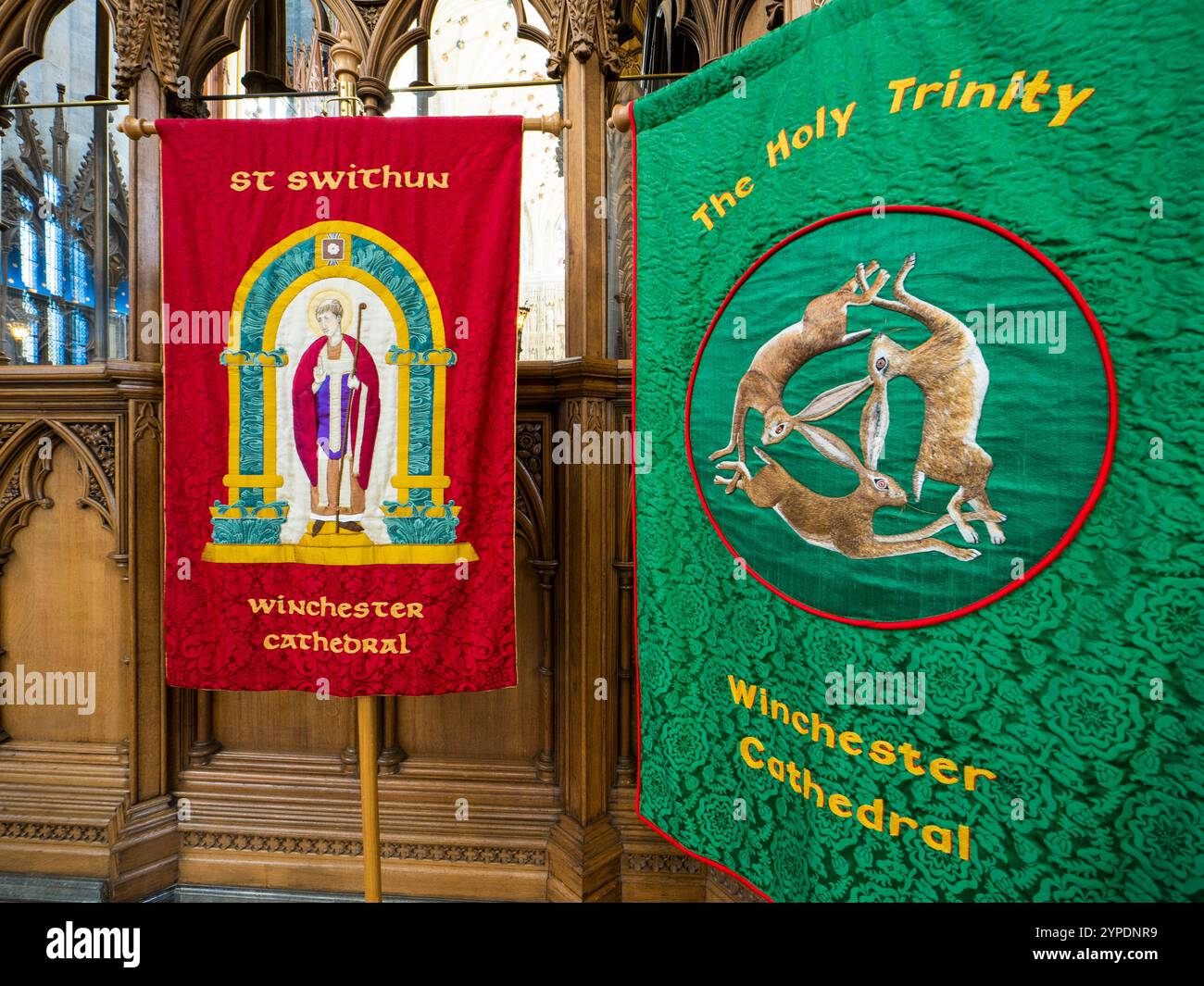 Banner of St Swithun, Saint of Winchester Cathedral, The Holy Trinity ...
