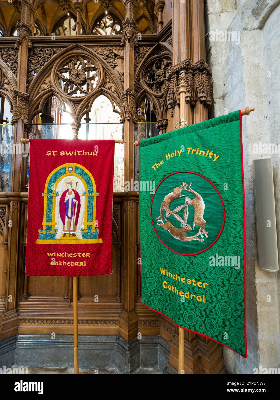 Banner of St Swithun, Saint of Winchester Cathedral, The Holy Trinity ...