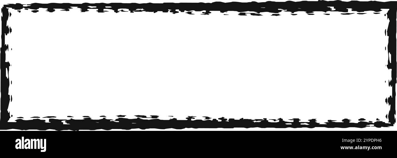 Wide black grunge frame creates a rectangular border with a textured ...