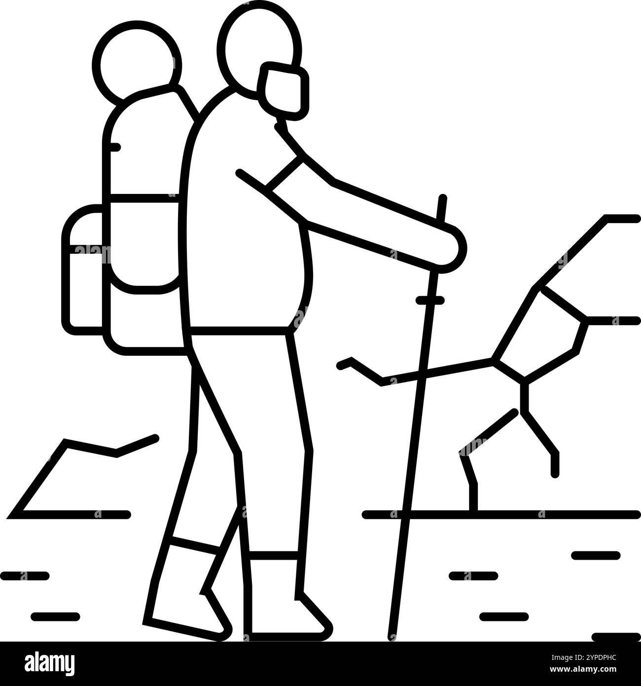 reading elderly leisure line icon vector. reading elderly leisure sign ...