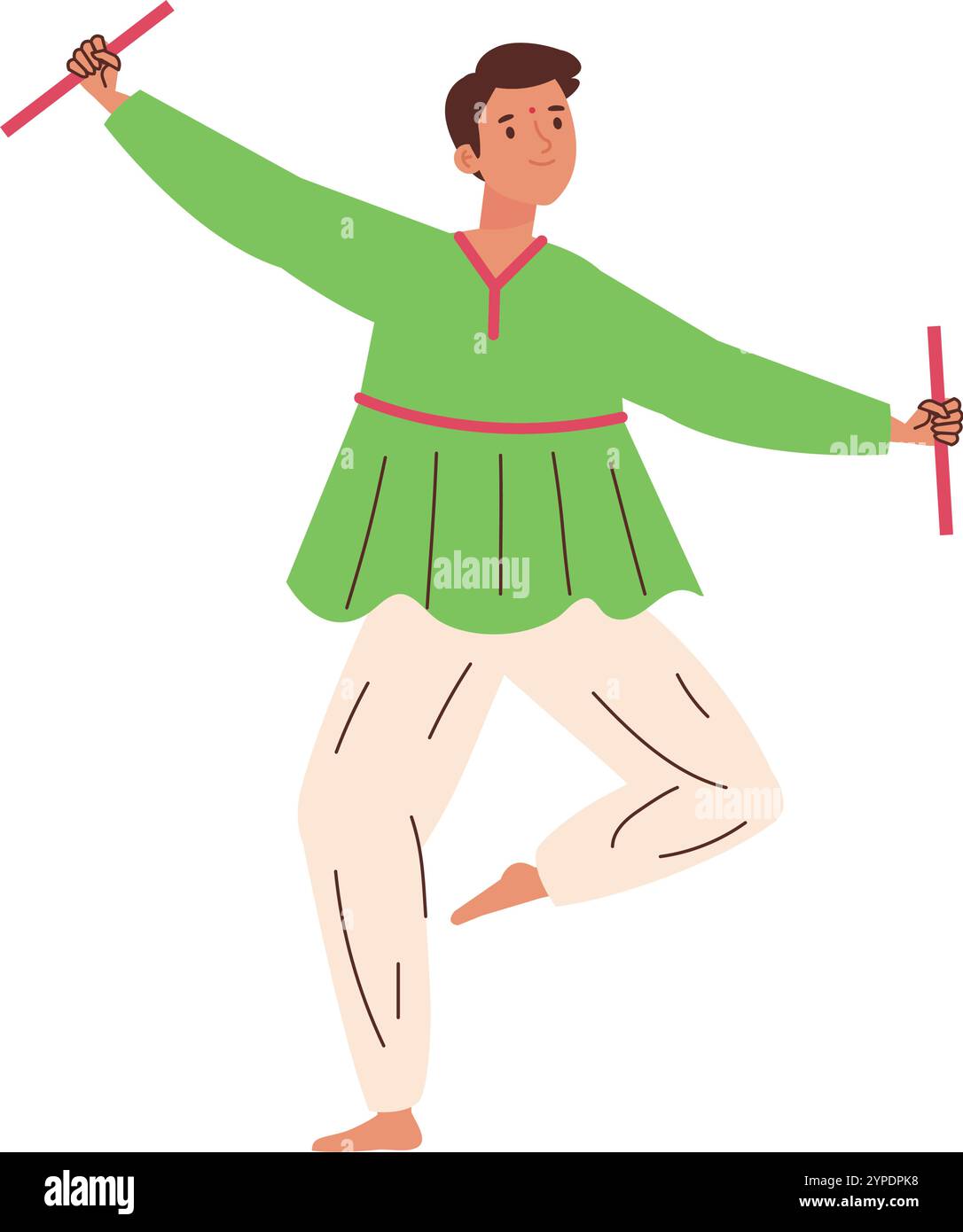 Hindu male dancer Stock Vector Images - Alamy