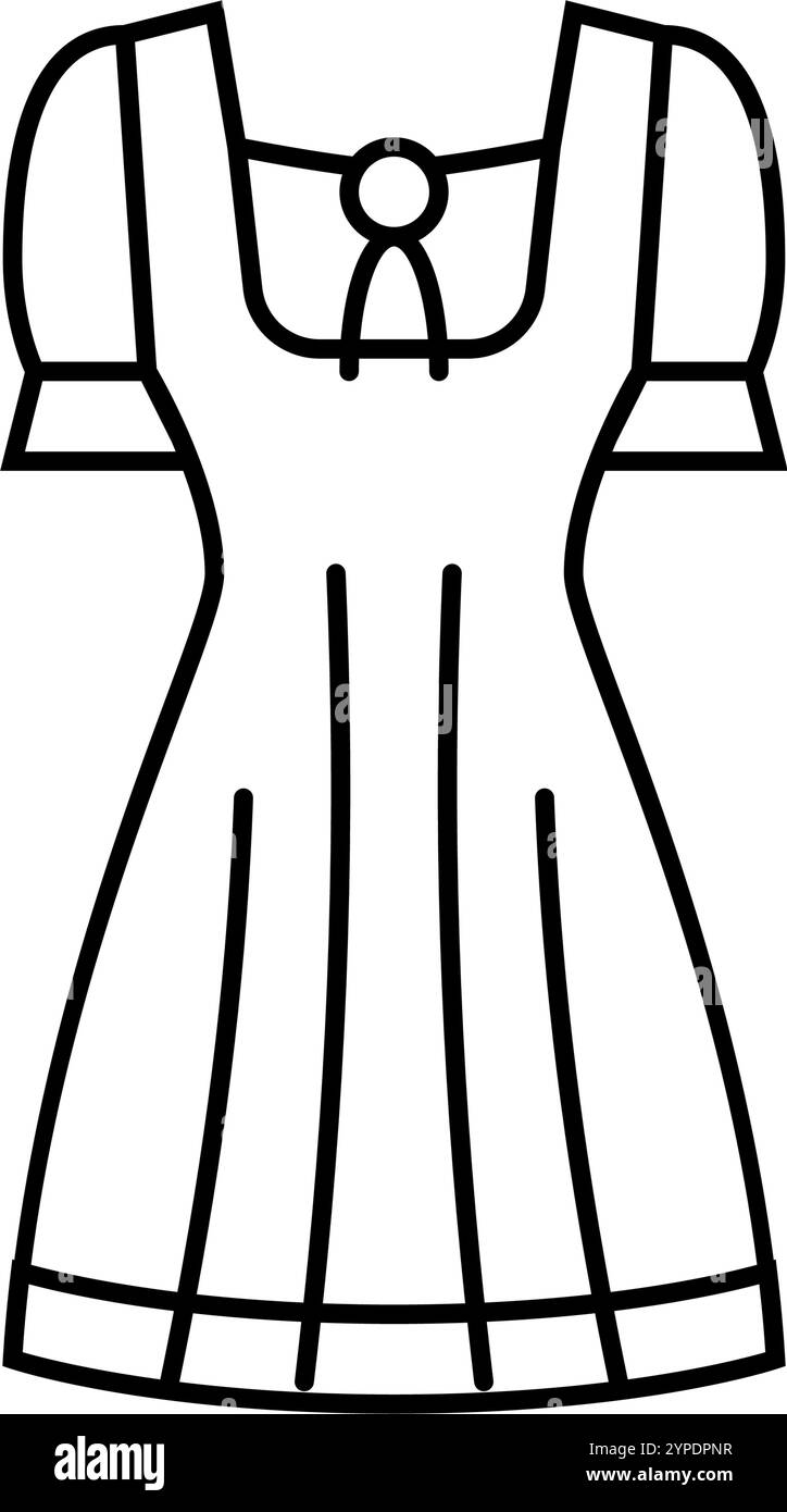 velvet goth subculture line icon vector illustration Stock Vector Image ...