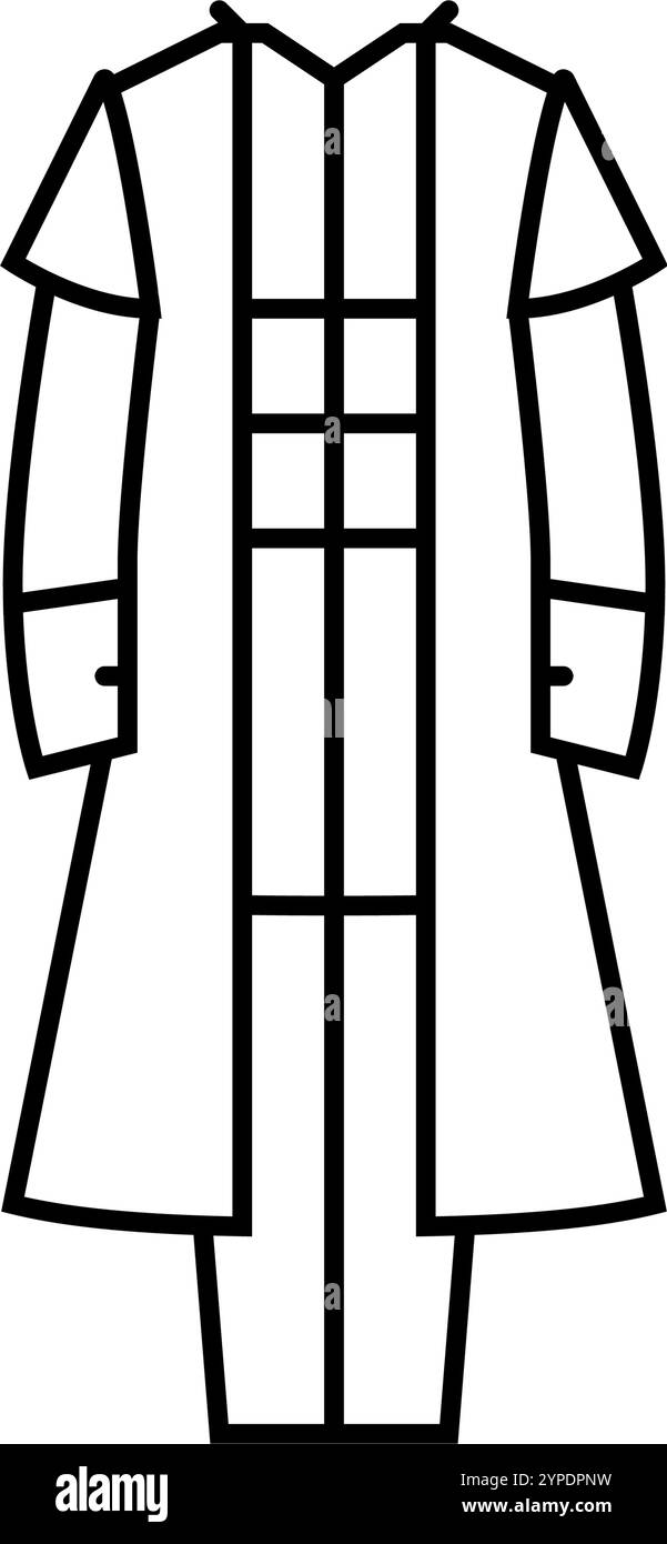 gothic fashion goth subculture line icon vector illustration Stock ...