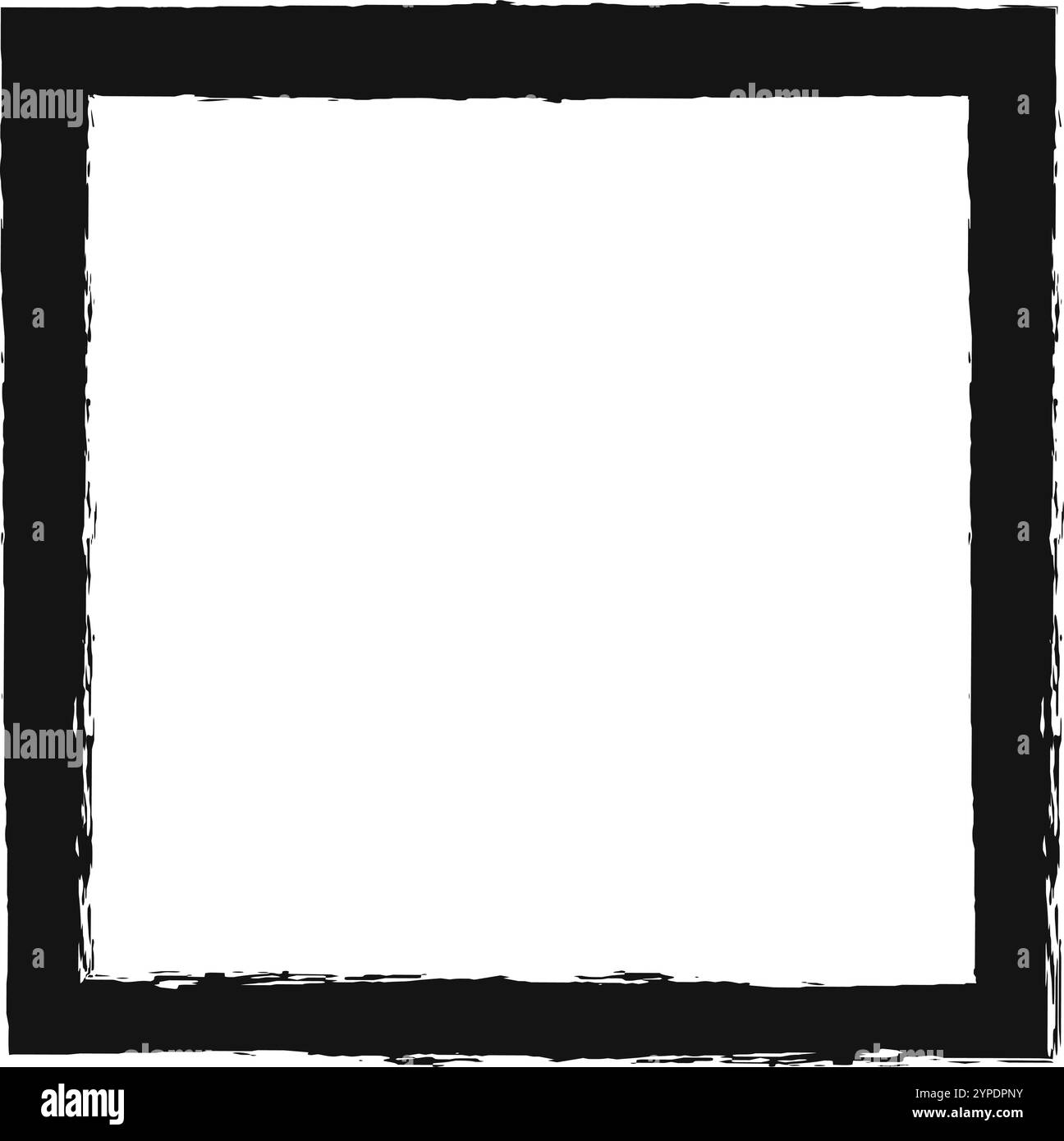 Black grunge frame creates a distressed border effect, adding a vintage ...
