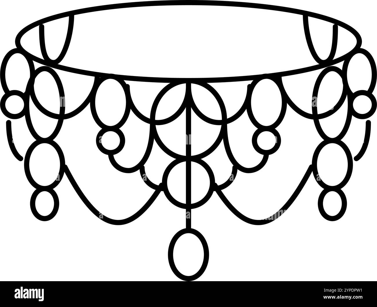 lace goth subculture line icon vector illustration Stock Vector Image ...