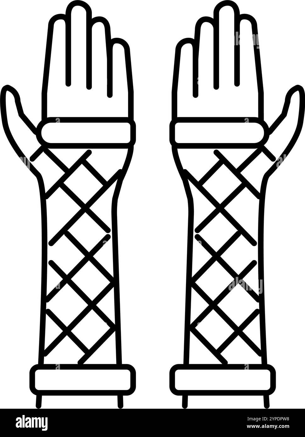 fishnet goth subculture line icon vector illustration Stock Vector ...