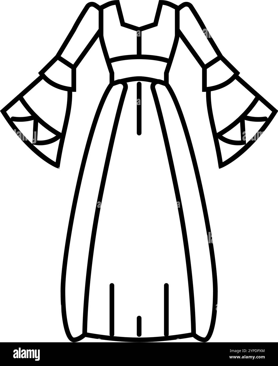 victorian goth subculture line icon vector illustration Stock Vector ...