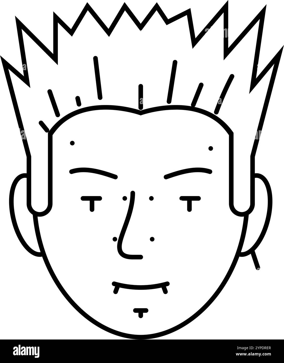 piercings goth subculture line icon vector illustration Stock Vector ...