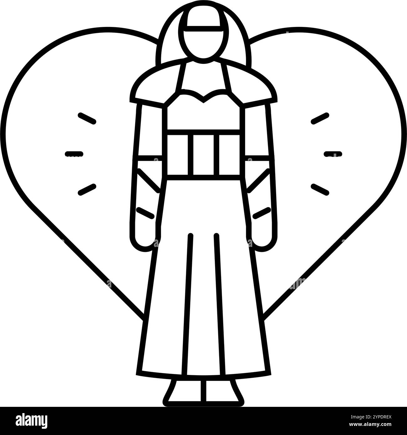 romanticism goth subculture line icon vector. romanticism goth ...