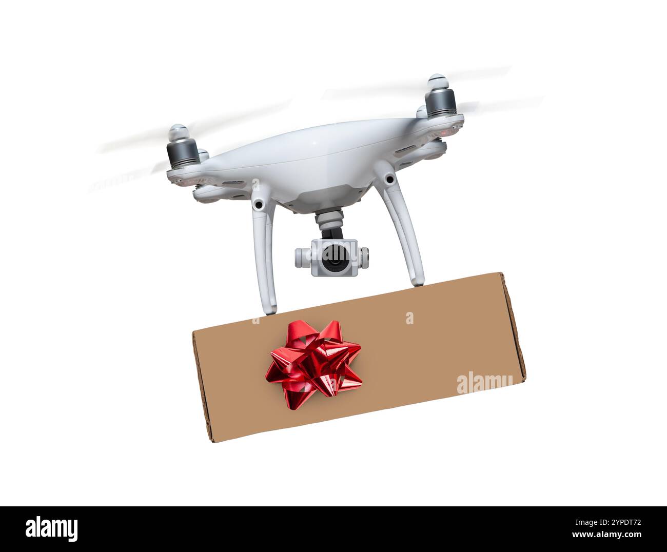 Transparent PNG Drone UAV In Flight With Package Attached Stock Photo ...
