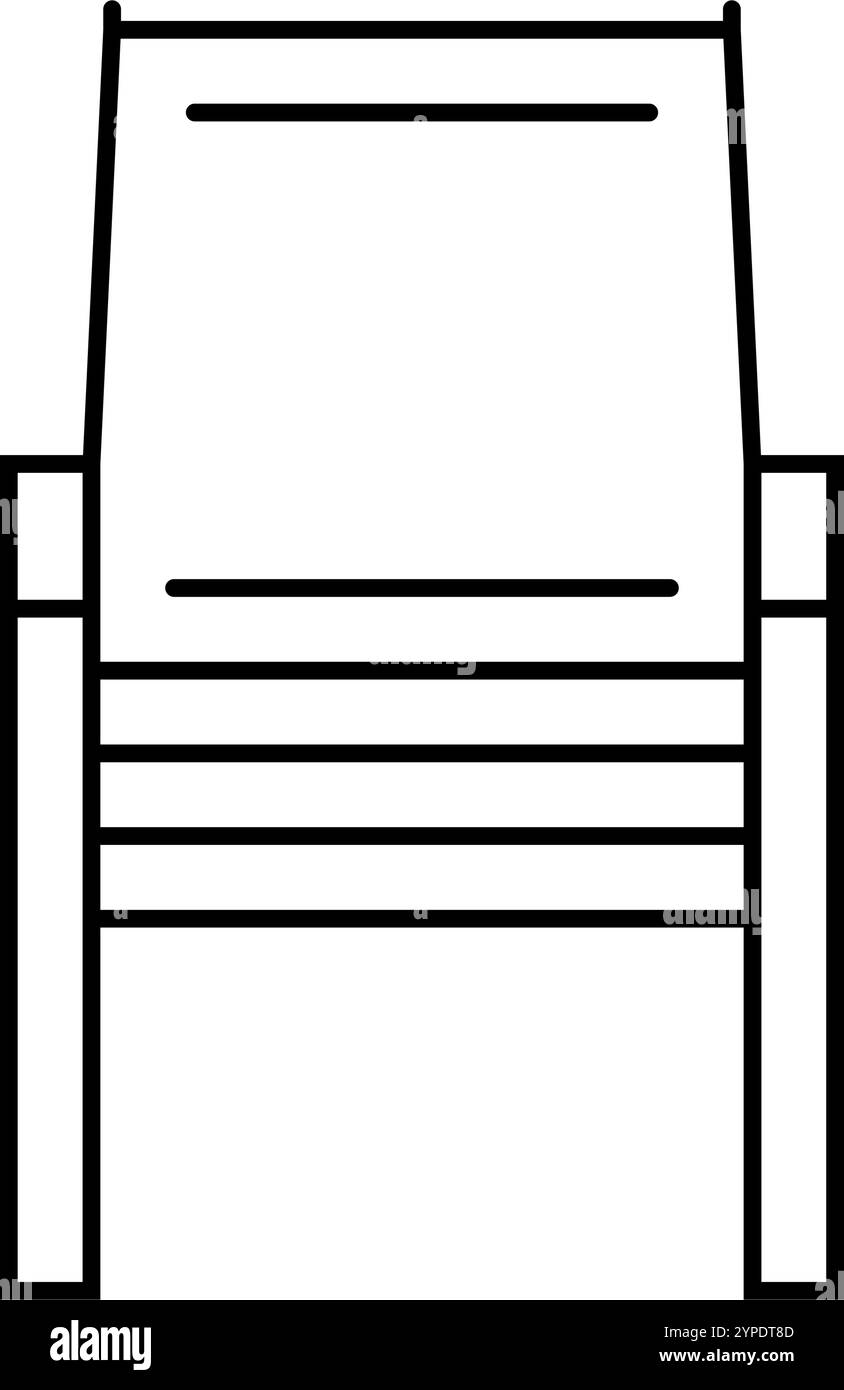 patio chair outdoor furniture line icon vector illustration Stock ...