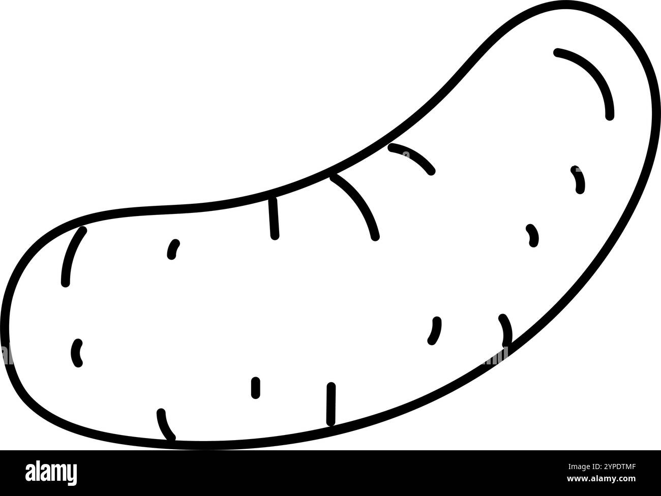 blood sausage meat line icon vector illustration Stock Vector Image ...