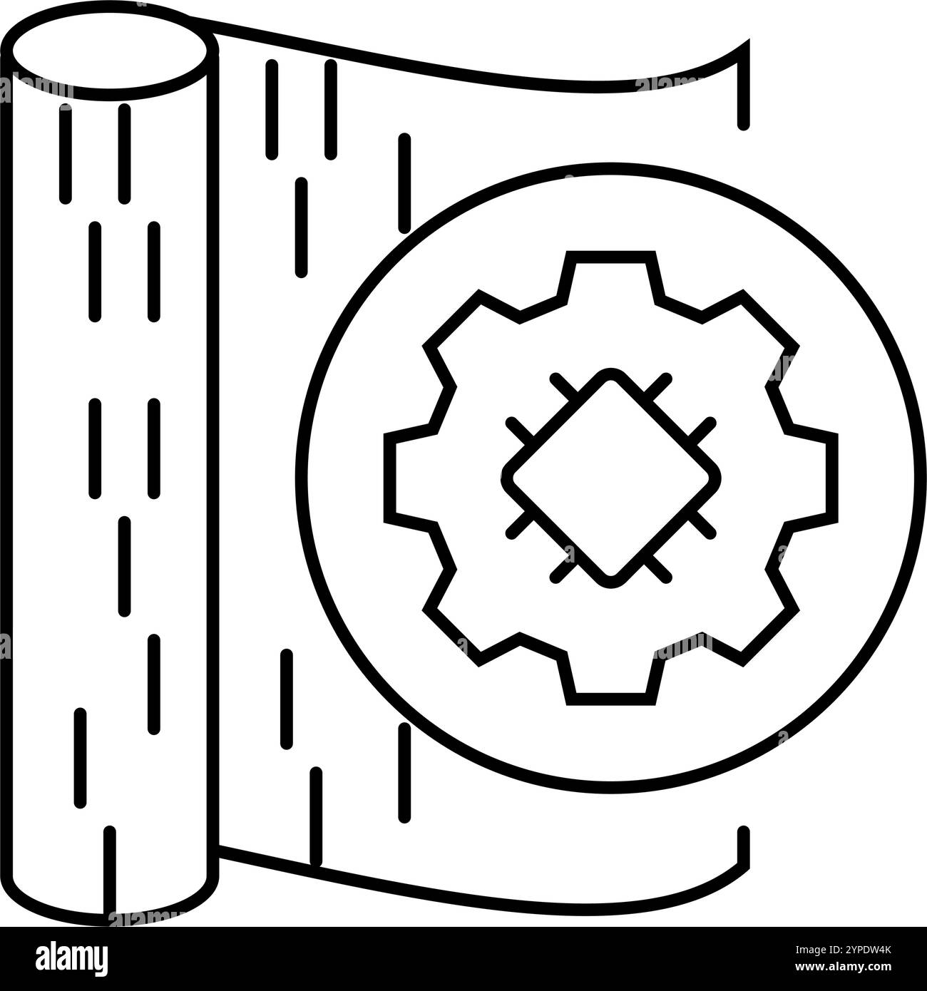 repurposed textiles sustainable fashion line icon vector illustration ...