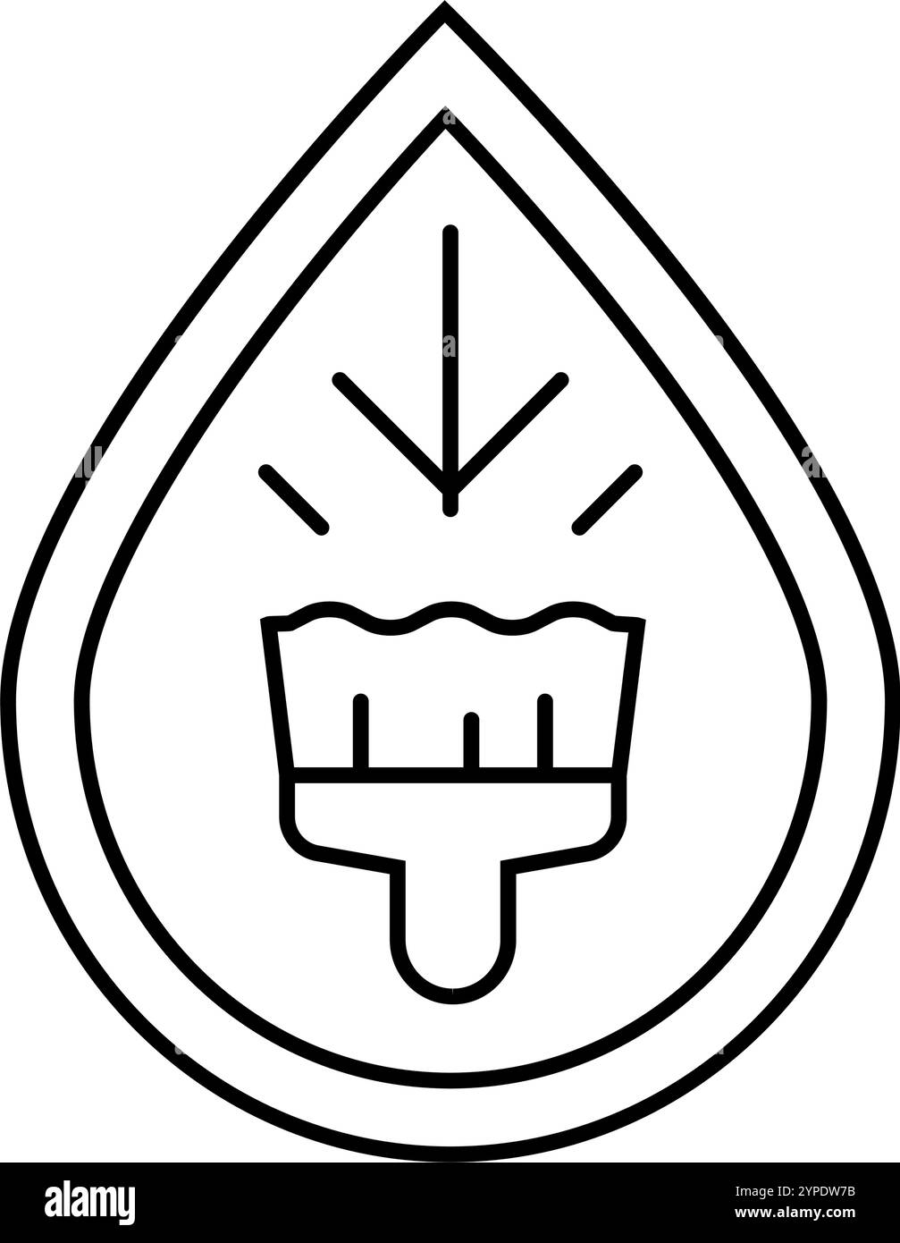 natural dyes sustainable fashion line icon vector illustration Stock ...