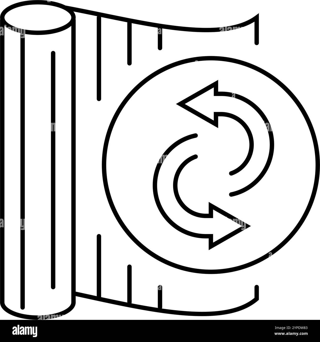 low impact dyes sustainable fashion line icon vector illustration Stock ...